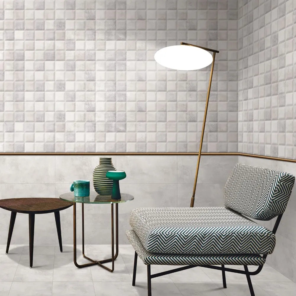 Milton Grey Concrete Porcelain Tile 60 x 120cm