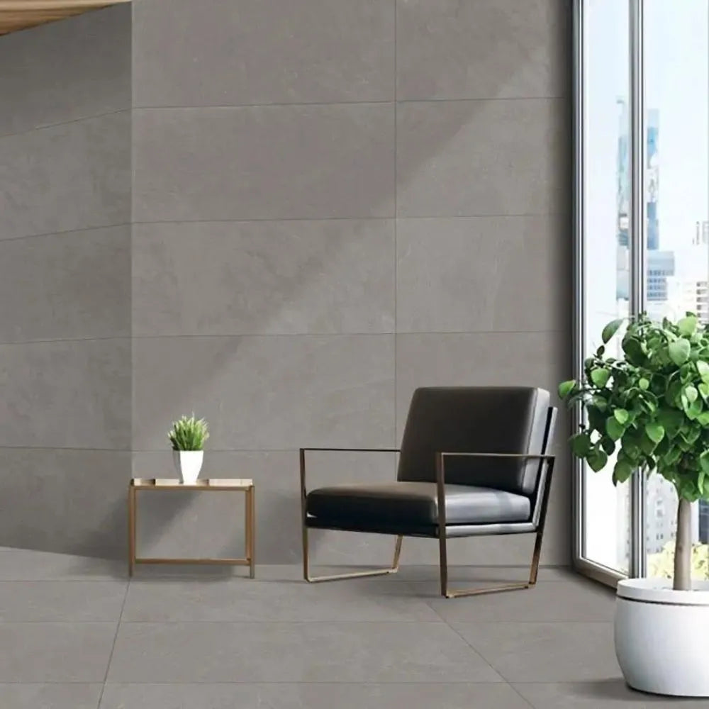Mood Smoke Stone Porcelain Tile 60 x 120cm