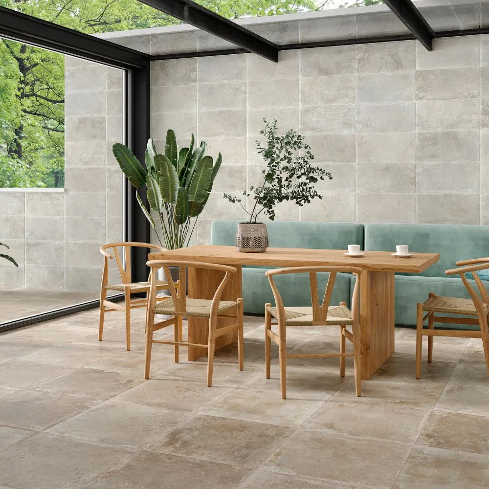 Oswald Natural Stone Porcelain Tile 60 x 60cm